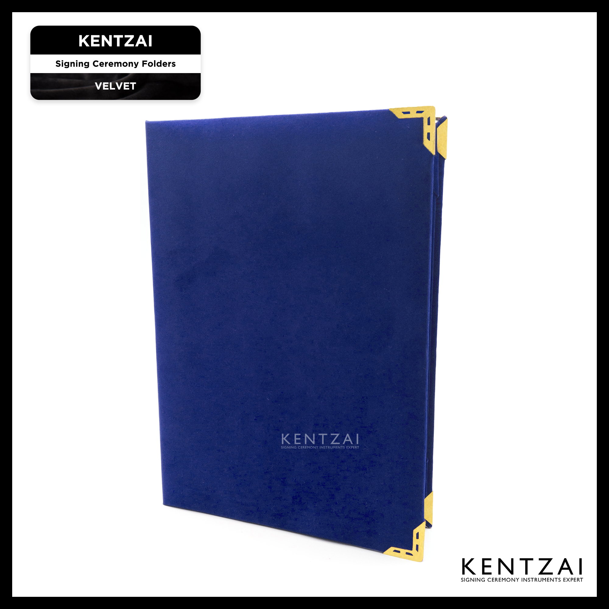 KENTZAI Signing Ceremony EXCLUSIVE A4 Document Folder PREMIUM VELVET ...