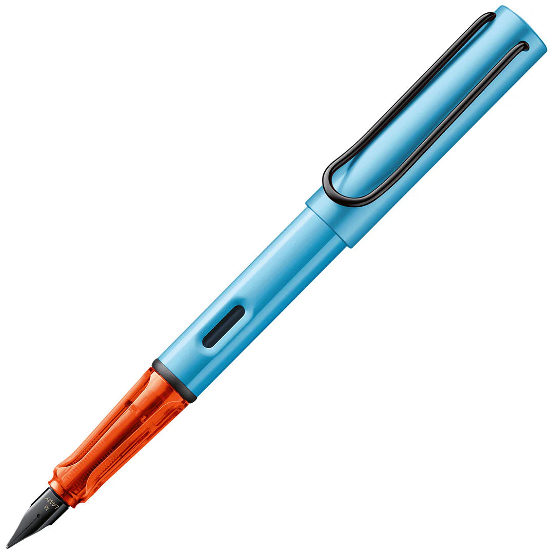 Lamy AL-Star Fountain Pen - Denim Blue WITH Ink Converter and LASER En ...