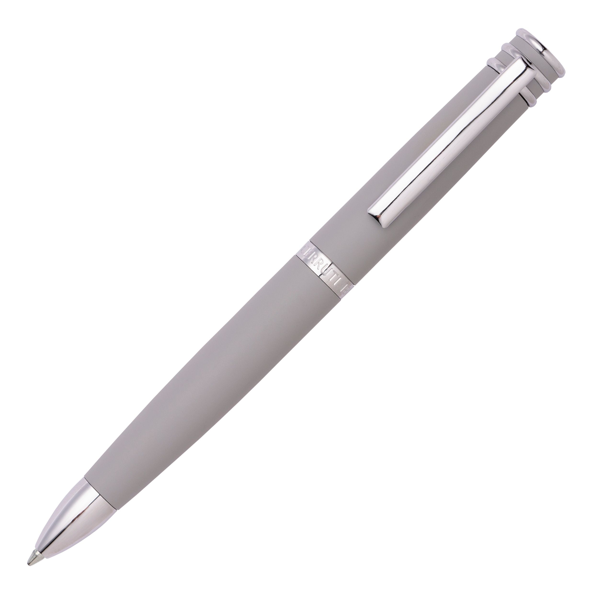 Cerruti 1881 Austin Diamond Ballpoint Pen - Silver Grey Chrome Trim ...