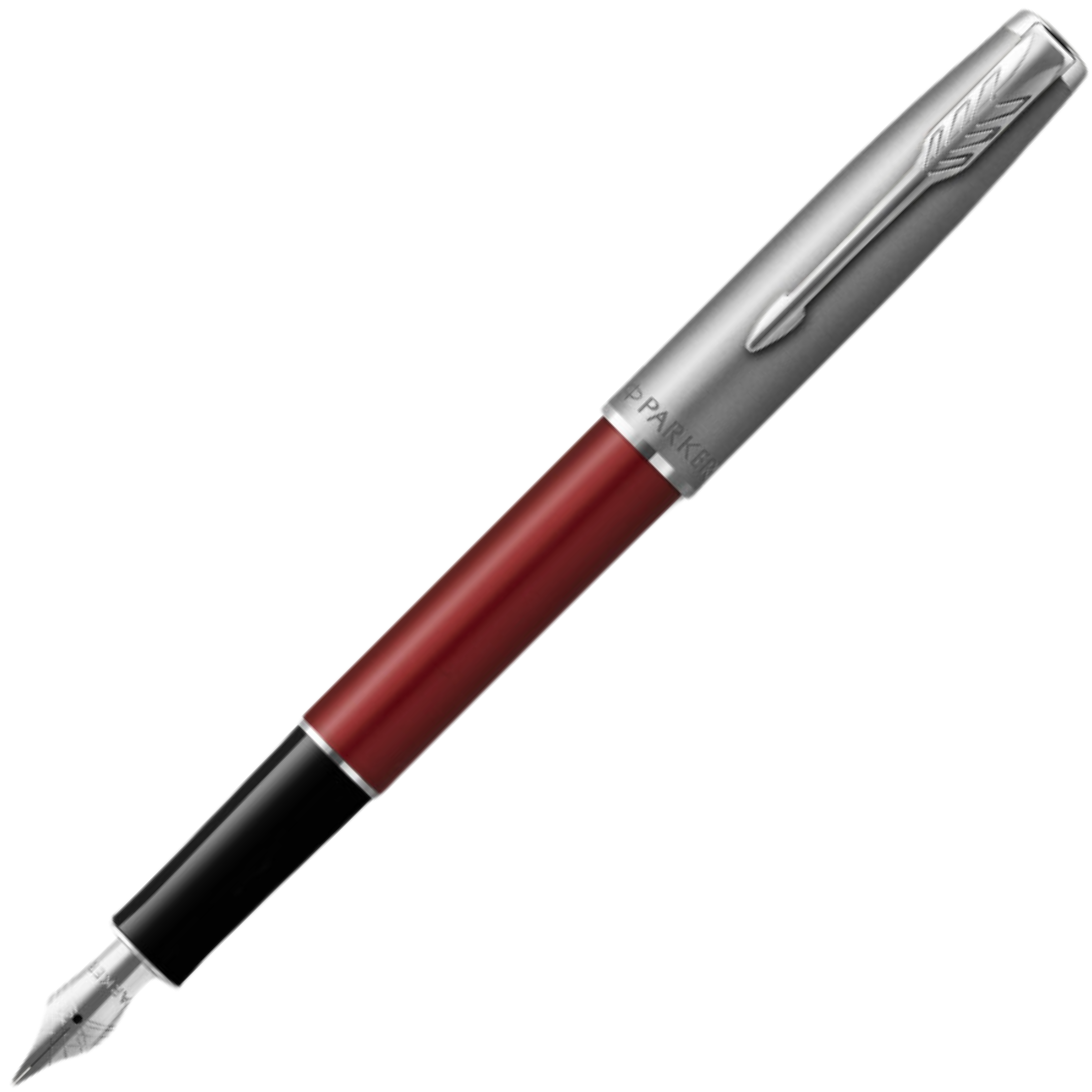 Parker Sonnet Essentials Fountain Pen - Red Body Chrome Cap – KSGILLS.com